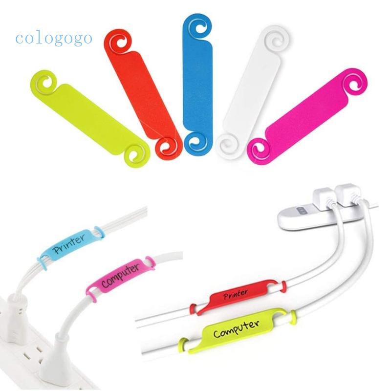 COLO Cable Tags Cable Management Tags Multicolor Cable Label Cord ...