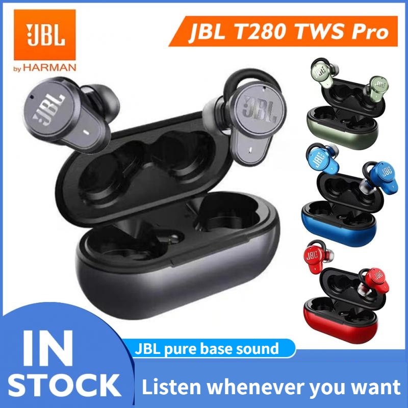 JBL T280 Pro Tune 230NC T225 TWS Wireless Bluetooth Headphones Bass Sports Waterproof Headset ...