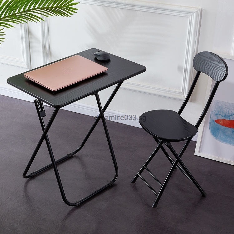 Foldable Table Set Folding Table Computer Desk Set Computer Table Set ...