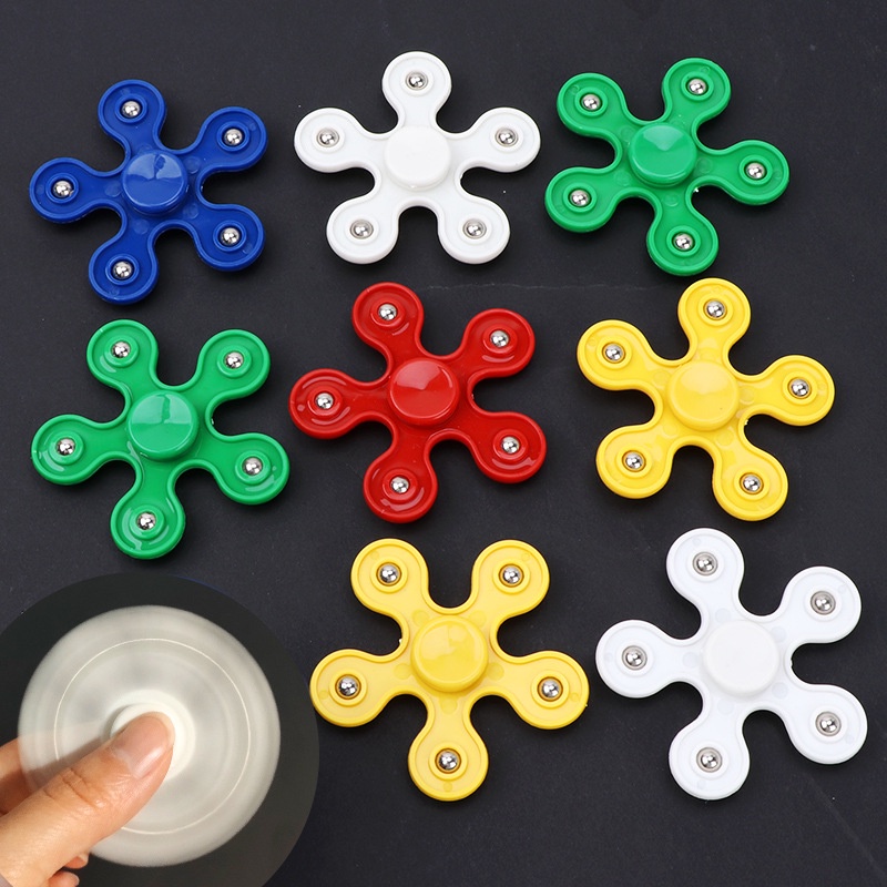 Decompression Creative Toys Fidget Spinner Five-Leaf Spinner Finger ...