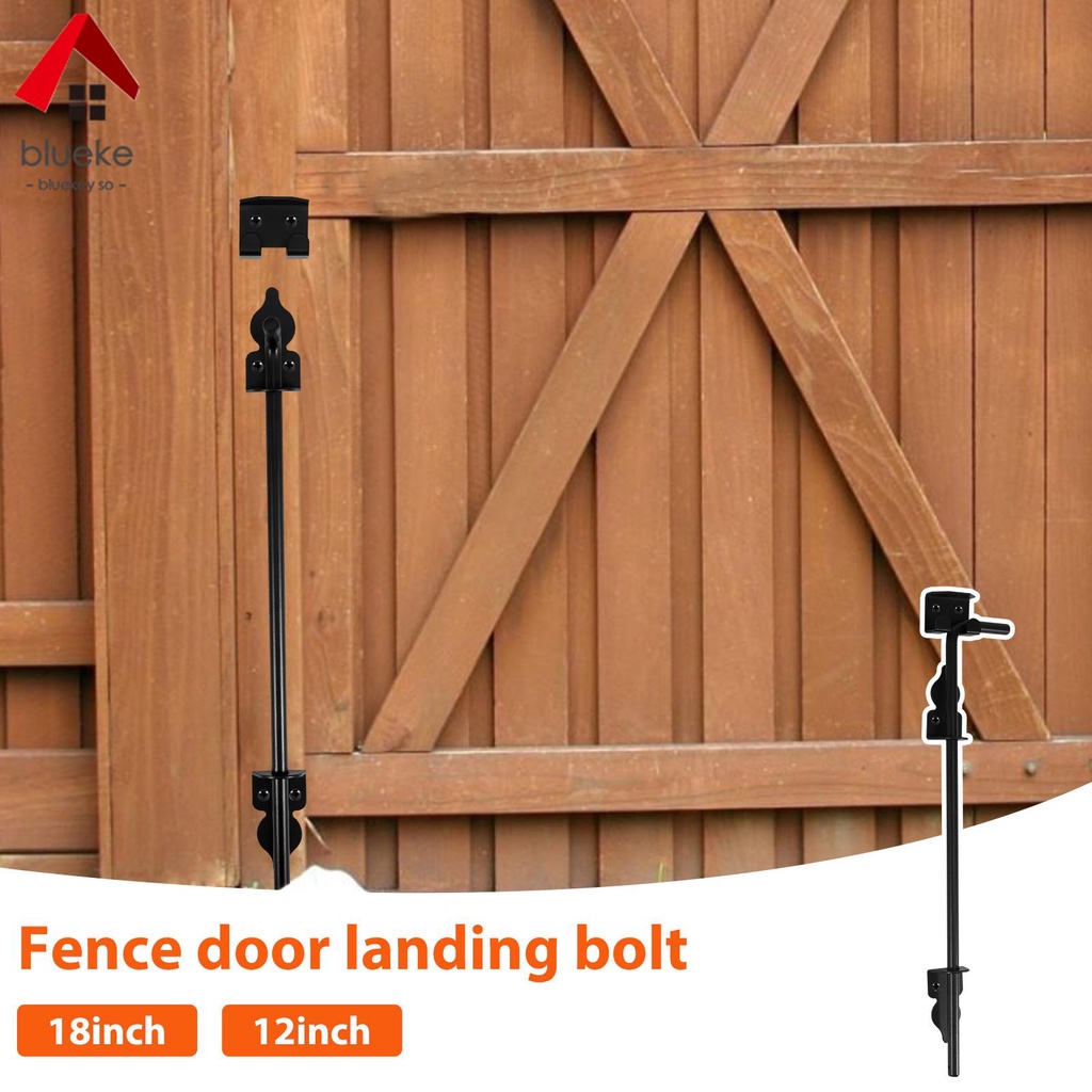 Cane Bolt Gate Drop Rod Kit 18 inch Heavy Duty Iron Gate Ground Latch ...