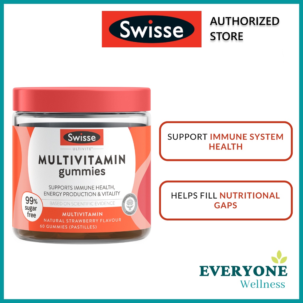 [Local Delivery] Swisse Multivitamin Gummies l 60 Pastilles Gummies ...