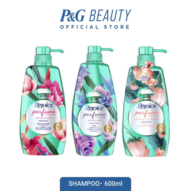 Rejoice Shampoo Perfume Smooth/Luminous Rose/White Strawberry - 600ml ...