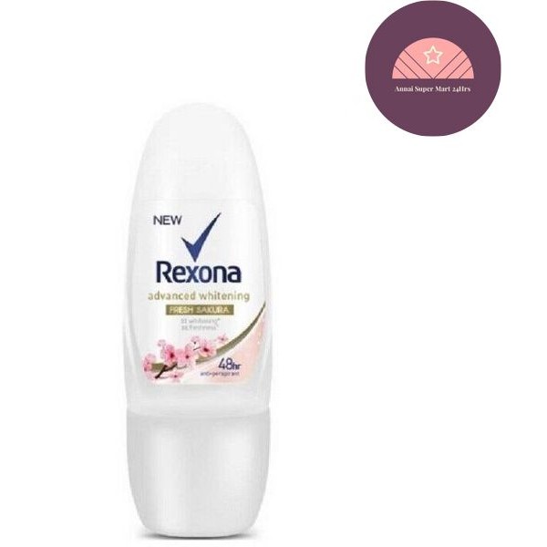 Rexona Roll On Advanced Whitening Deodorant Antiperspirant Armpit ...