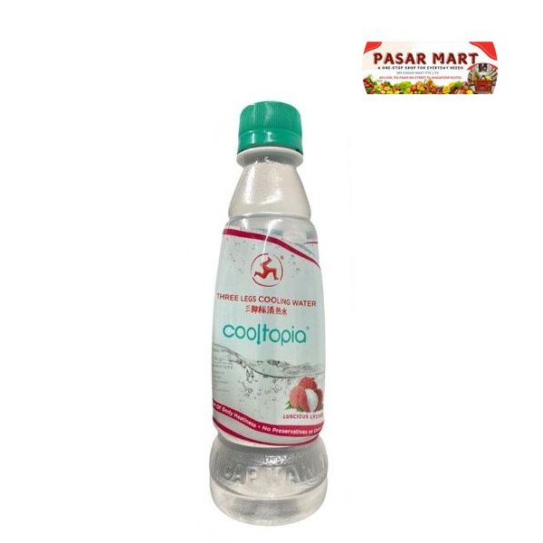 Three Legs Cooltopia Luscious Lychee Cooling Water 320ml | Shopee Singapore