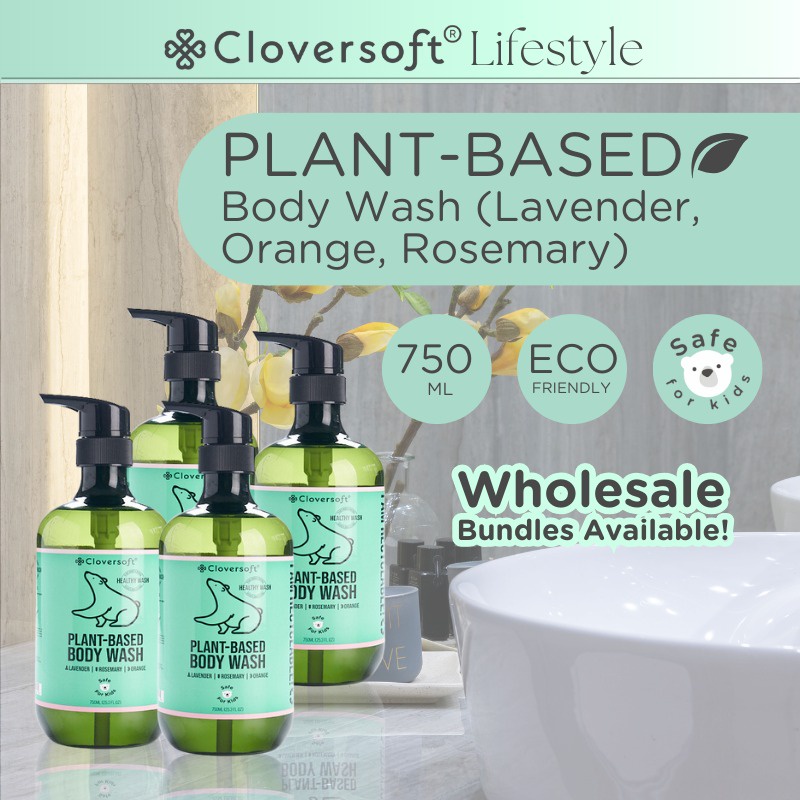 [Bundle Deal] Cloversoft Plant-Based Body Wash Safe for Kids [750ml ...
