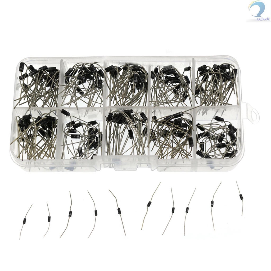 200PCS Diode Assortment Kit 10 Values Rectifier/Schottky Diode 1N4001 ...