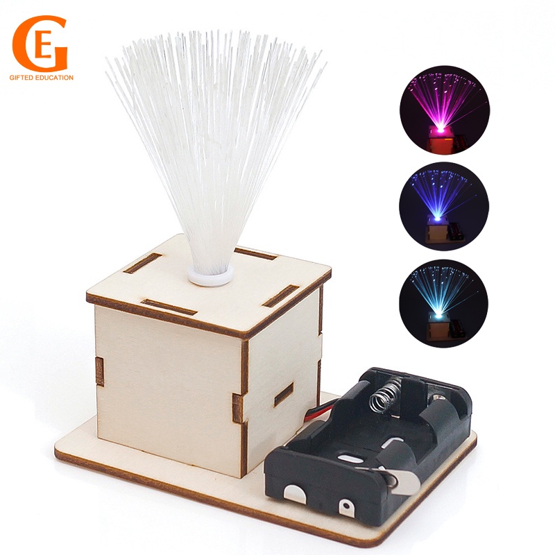 GIFTED EDUCATION DIY Optical Fiber Lamp Children Color Light Toy School ...