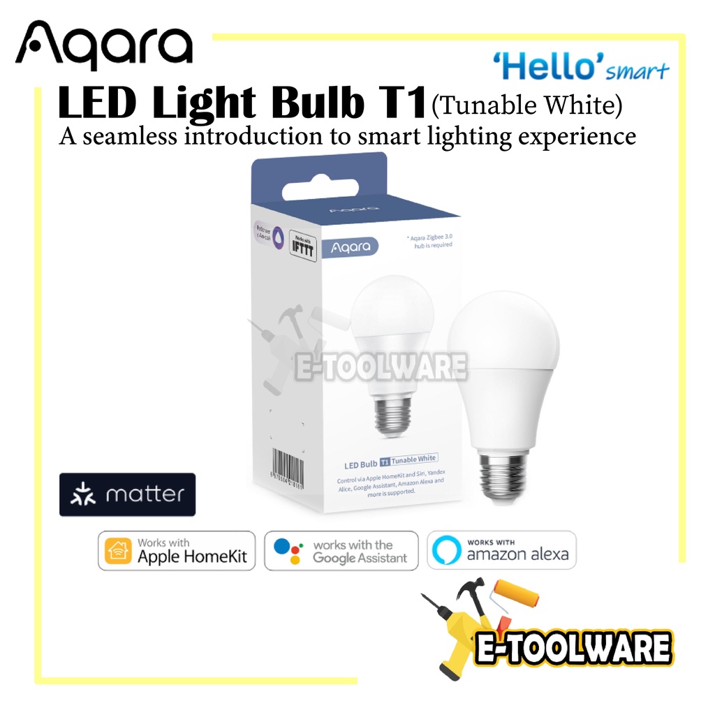 Aqara LED Light Bulb T1 (Tunable White) | Shopee Singapore