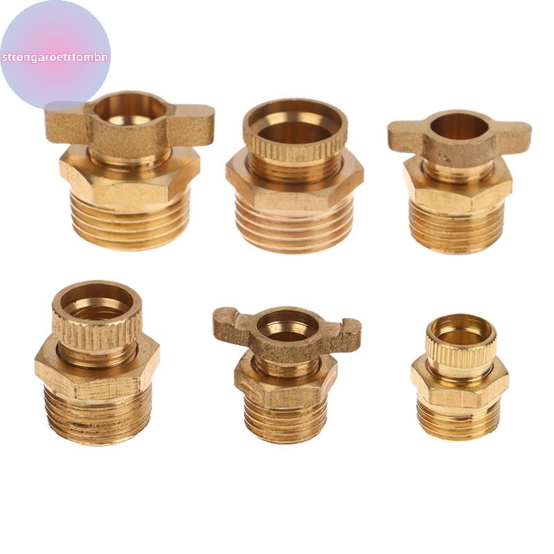 Strongaroetrtombn 1/4 3/8 1/2 Brass Drain Valve Air Compressor Drain ...