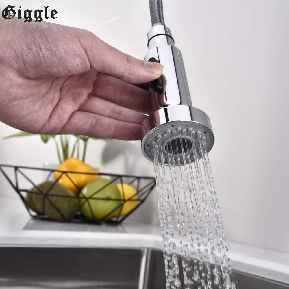 Sleek Design Kitchen Mixer Tap Faucet Replacement with Shower Head ...