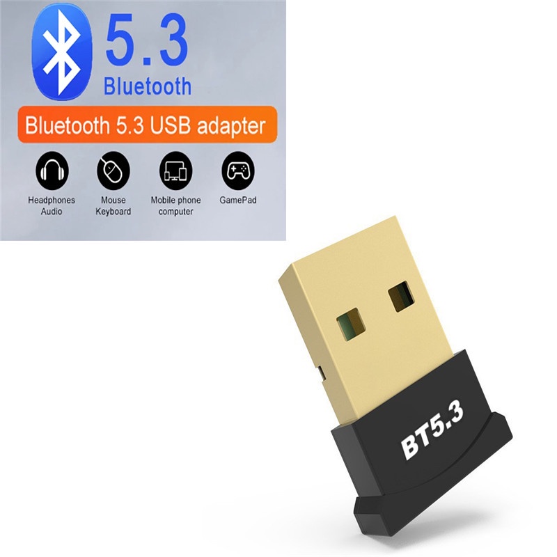 USB Bluetooth 5.3 Adapter Handsfree Wireless Transmitter Receiver Audio ...