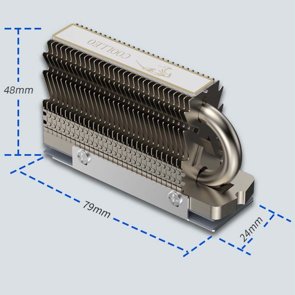 SSD Radiator Antigravity Heat Pipe Aluminum Fins SSD Heatsink for M.2 ...