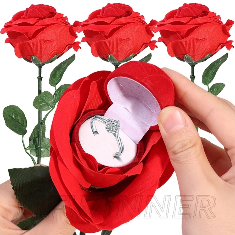 Bridal Wedding Engagement Ring Display Holder - Romantic Valentine's ...