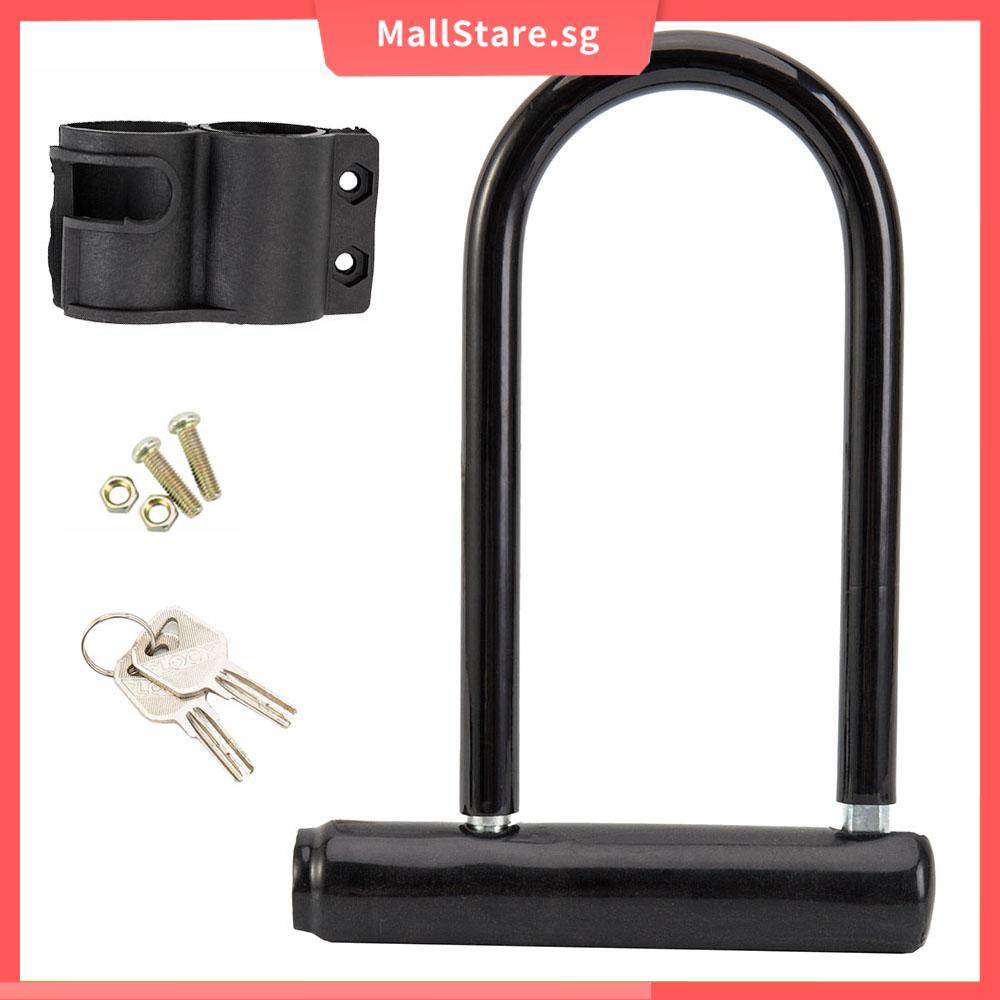Bike U-Lock Heavy Duty Bicycle Locks Anti Theft Bicycle Secure Locks ...
