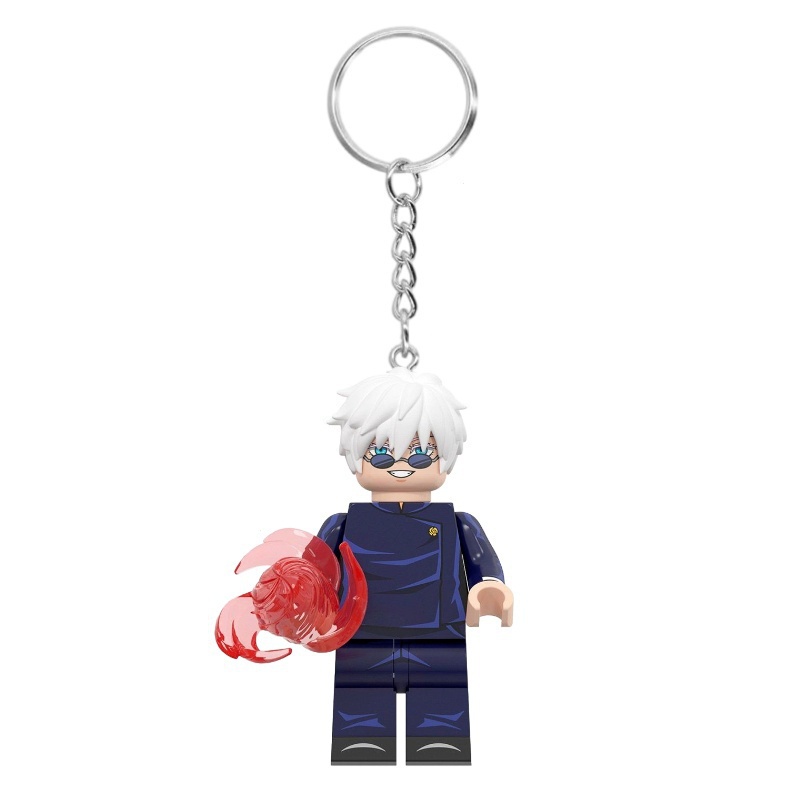 Keychain LEGO Minifigure Gojo Satoru Nanami Kento Yuji Itadori Okkotsu ...