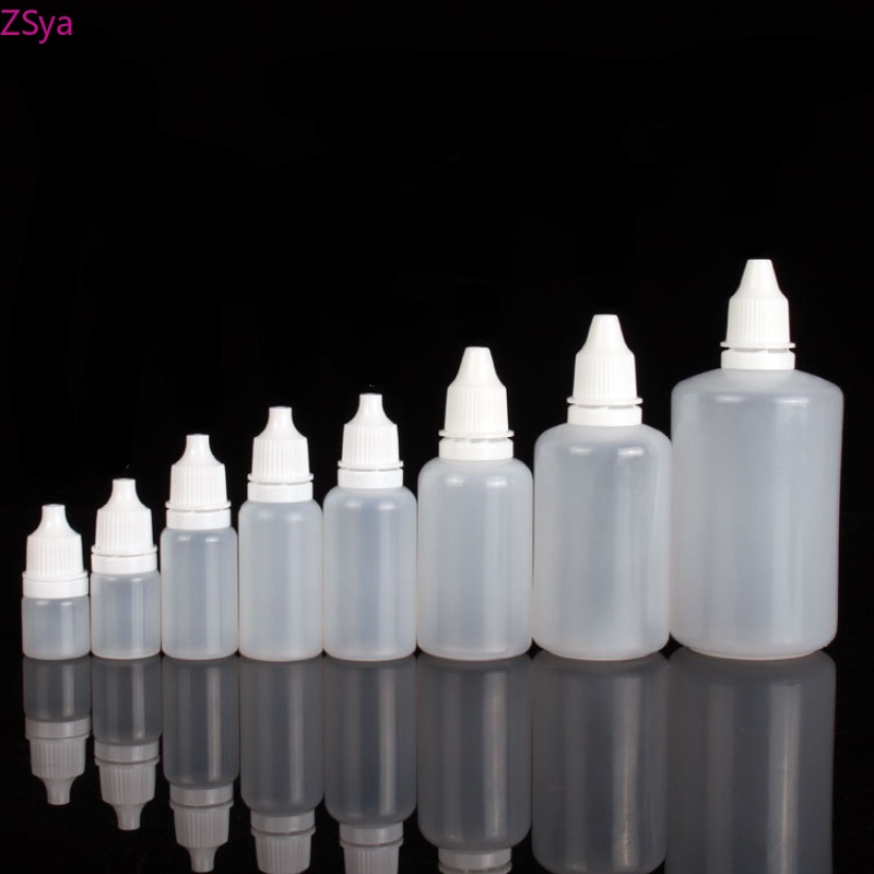 Empty Plastic Eye Drop Bottle Liquid Dropper Refillable Squeezable ...