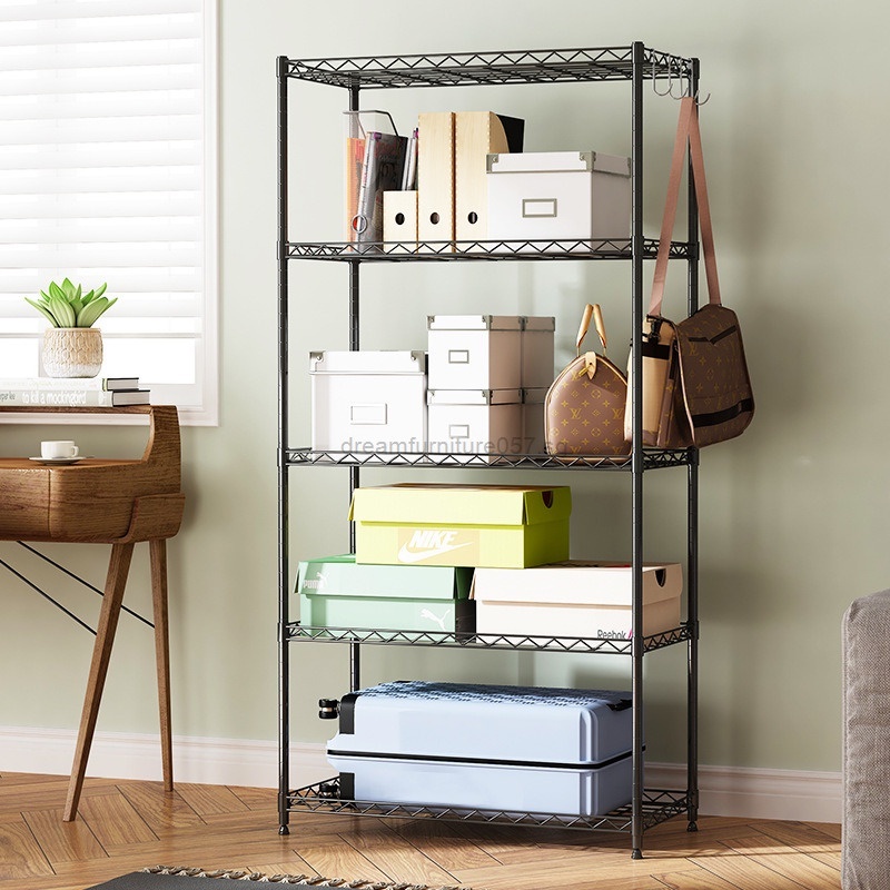 JINQUANJIA Home Bedroom Storage Rack Metal Multi-layer Storage Rack ...