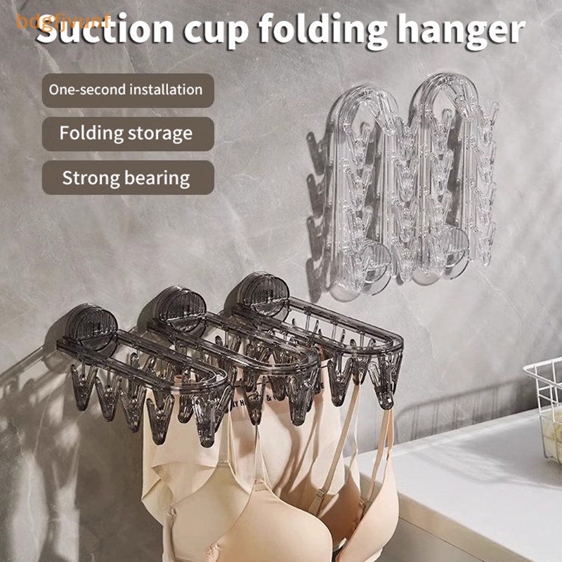 BDGF Suction Cup Hanger With Multiple Clips Wall Mounted Indoor And ...