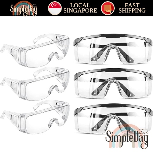 Clear Anti-Fog Safety Goggles - Industrial-Approved, Wide-Vision Over ...