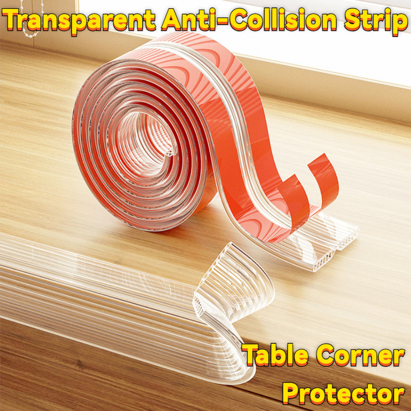 Table Edge Guard Soft Furniture Corner Protector Strip Double-Sided ...