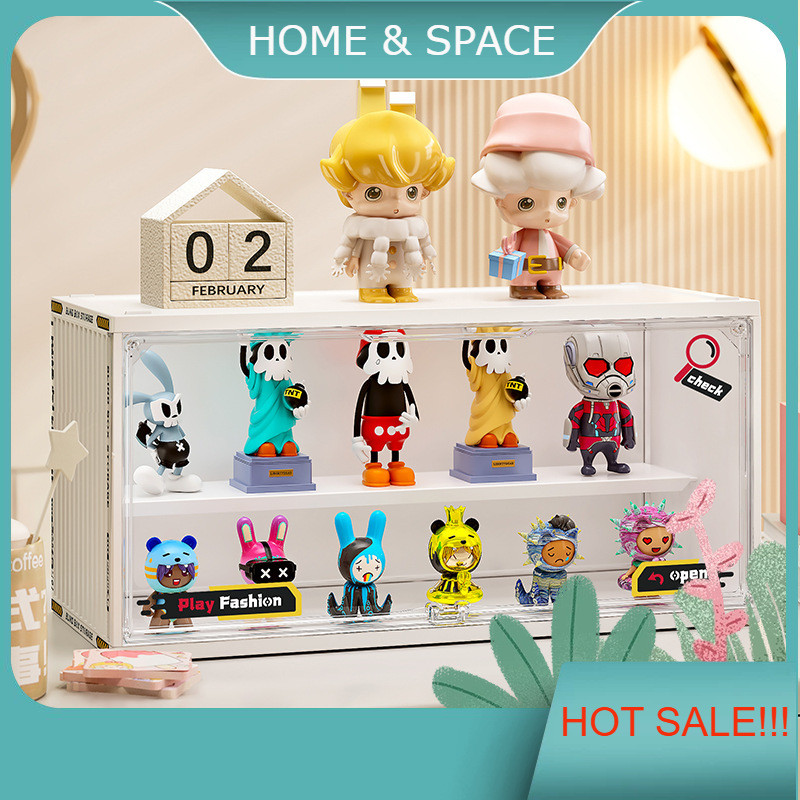 Long Popmart Display Box Stackable Acrylic Display Cabinet Transparent ...