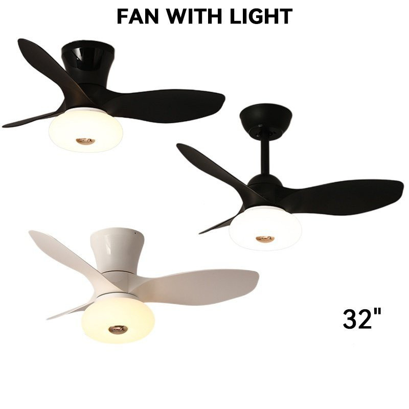 Ceiling Fan With Light New Bedroom Inverter Silent Ceiling Fan Light 32 ...