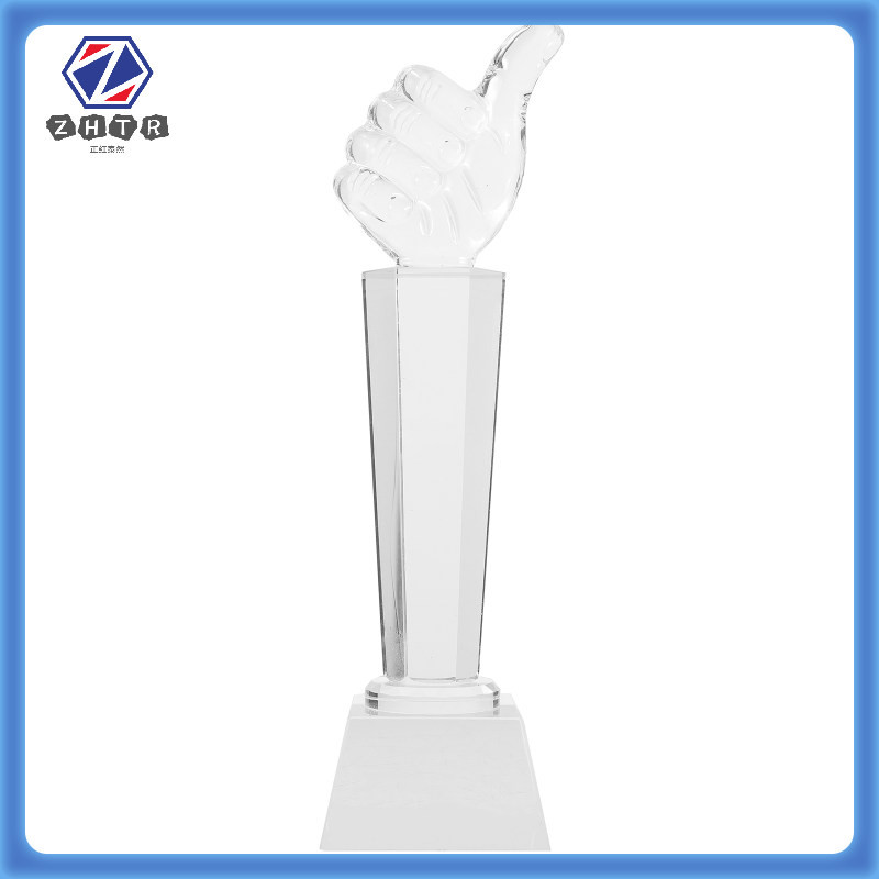 Trophy Thumb up Thumbs Mini Trophies Party Crystal Decor Decorations ...
