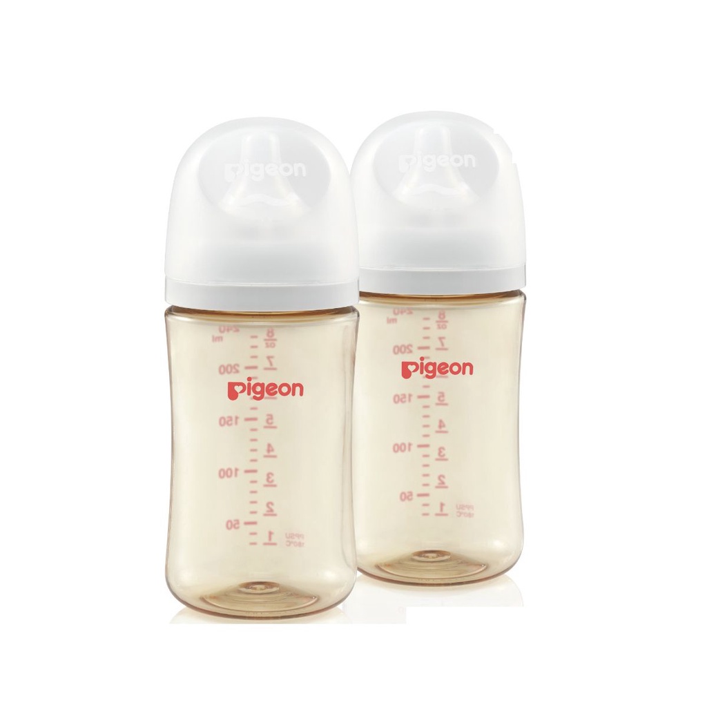 Pigeon Softouch 3 Nursing Bottle PPSU 240ml (Twin Pack) | Shopee Singapore