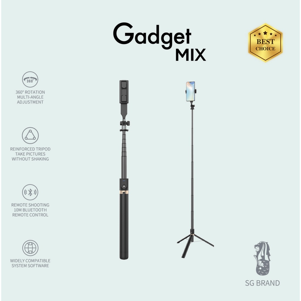 Gadget MIX DIGINUT DT-03 Selfie Stick With Bluetooth Remote Control 1 ...