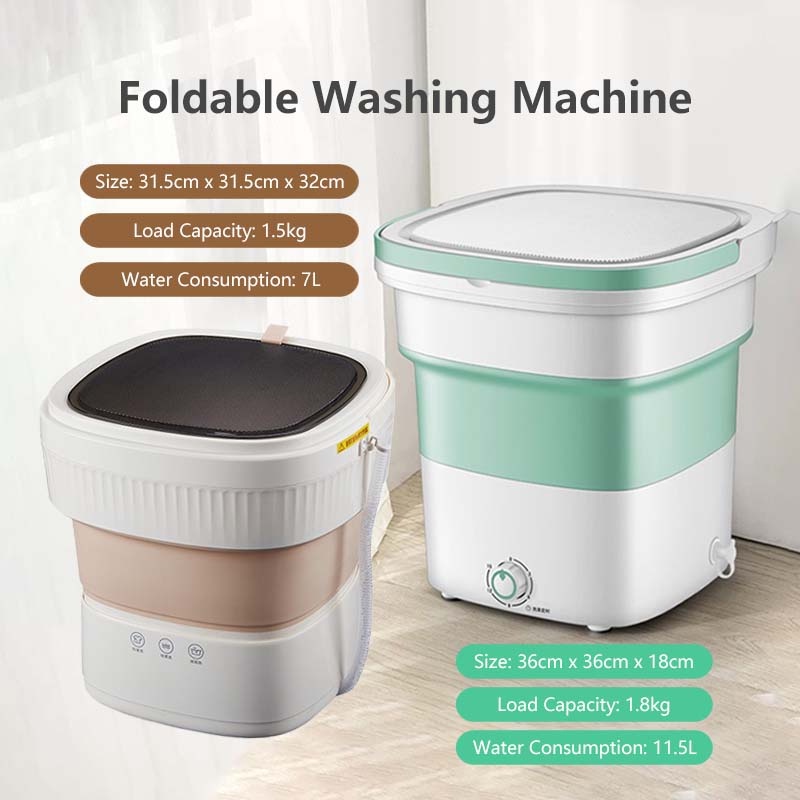 SG Ready Stocks Foldable Washing Machine Portable Electronic Mini ...