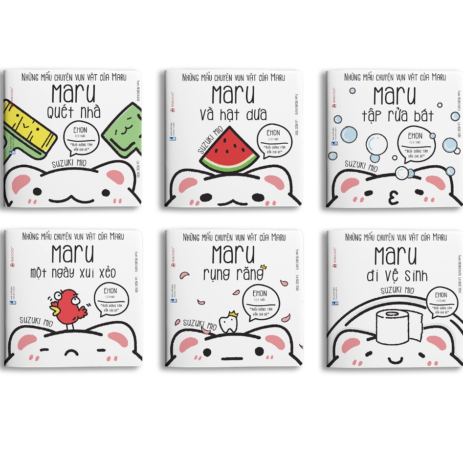 Ehon Combo book of 6 Japanese Maru Ehon books for children from 2 to 8 ...