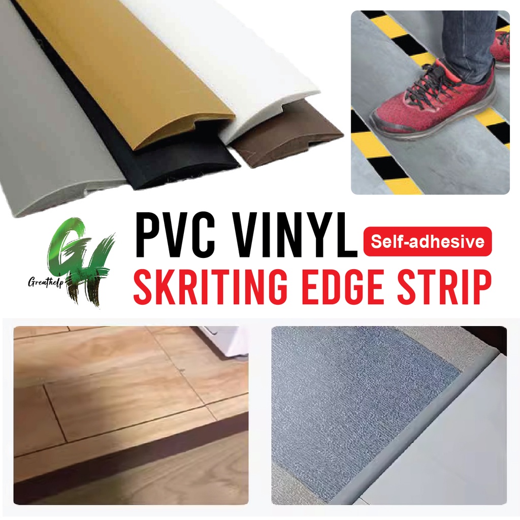 ⭐Vinyl Closing Edge⭐ PVC Soft Wire Case Closing Strip Flooring Ending ...