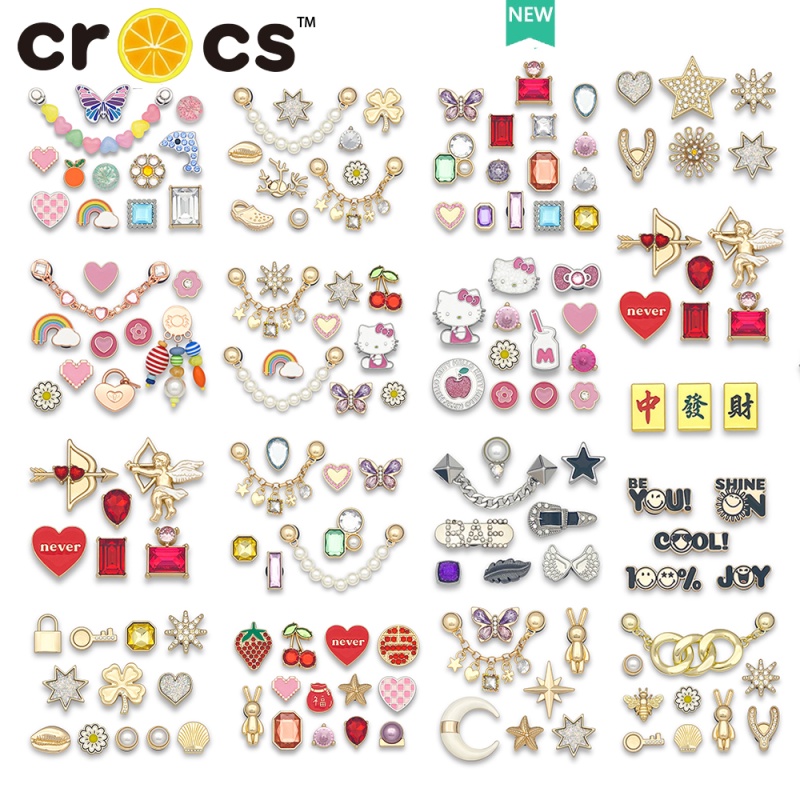 [Random] Metal jibbitz cross charm Random Choice 1 Piece metal ...