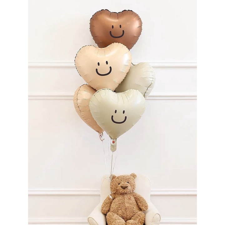 Assorted Smiley Heart Balloon Set - Perfect for Gift - Add on to Flower ...