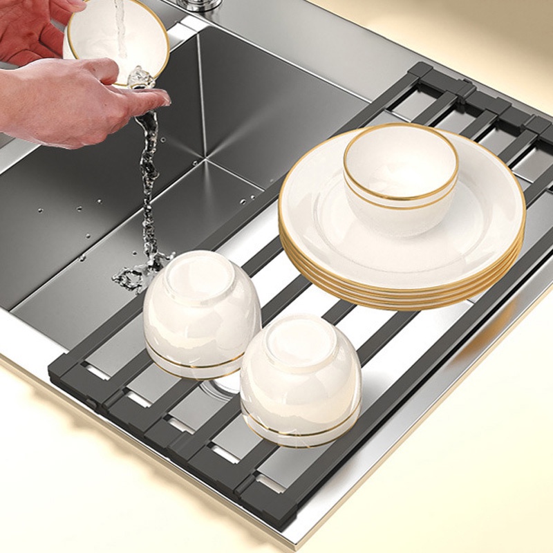 Dishwashing Rack Sink Dish Rack Foldable Dishwasher Tableware Storage ...