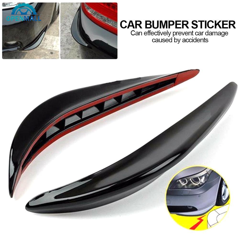 OPENMALL 2Pcs Universal Car Bumper Corner Protector Rubber Stickers ...