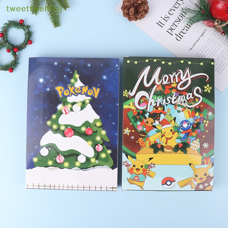 tweettwehhuj Cartoon Cute Pokemon Christmas Advent Calendar Box Pokemon ...