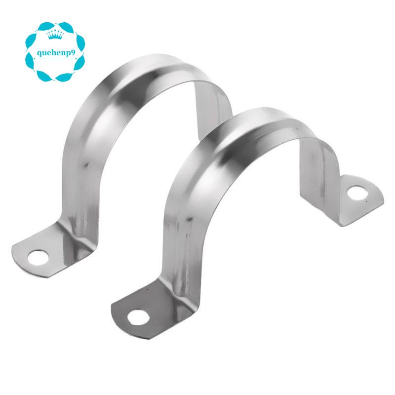 2 Stainless Steel U-shaped Pipe Clamps, Half Pipe for Pipe Fittings ...