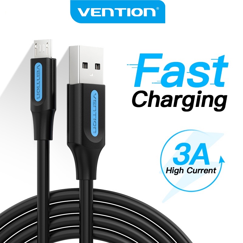 Vention Micro USB Cable 3A Charger Fast Charging Data cable Mobilephone ...
