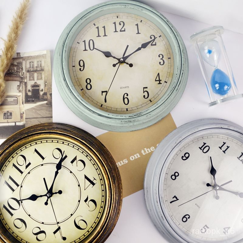 superior productsAmerican Retro Style Wall Clock Living Room European ...
