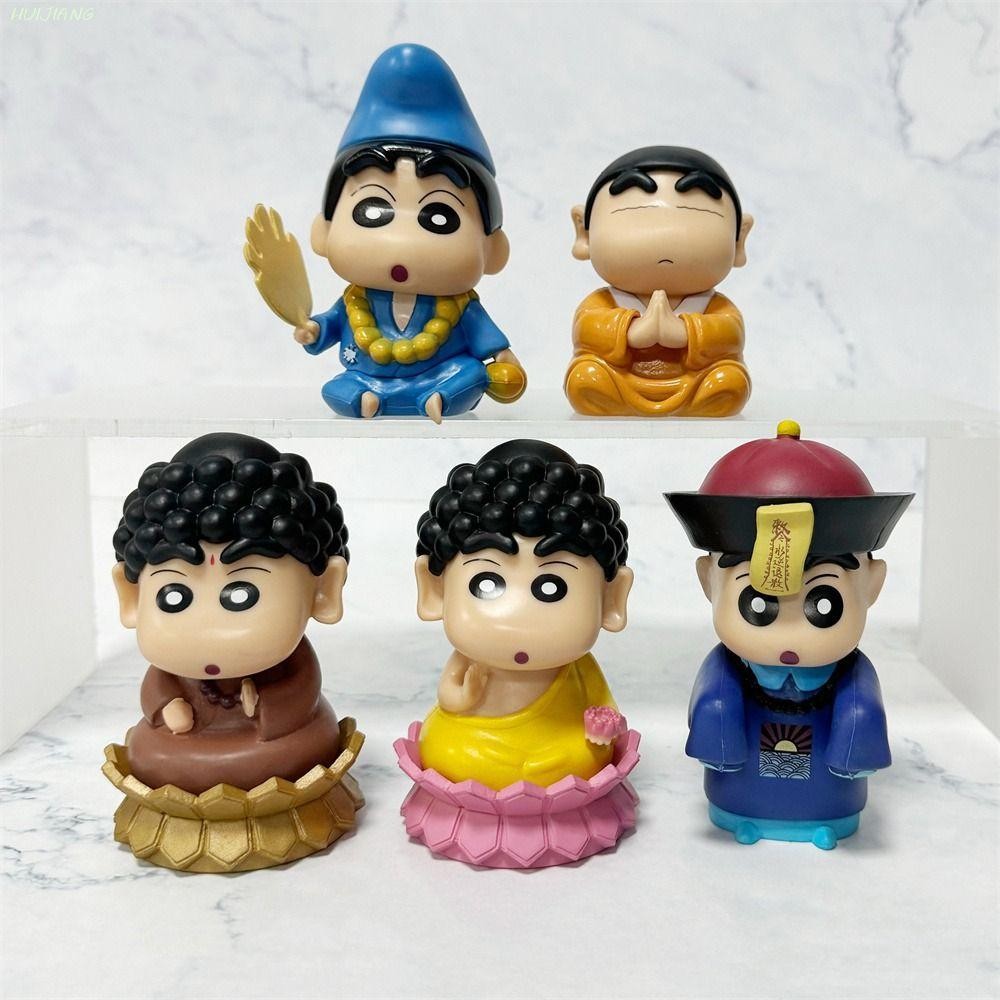 HUIJIANG Crayon Shin-Chan Figure, PVC Statue Cos Lord Buddha Shinnosuke ...