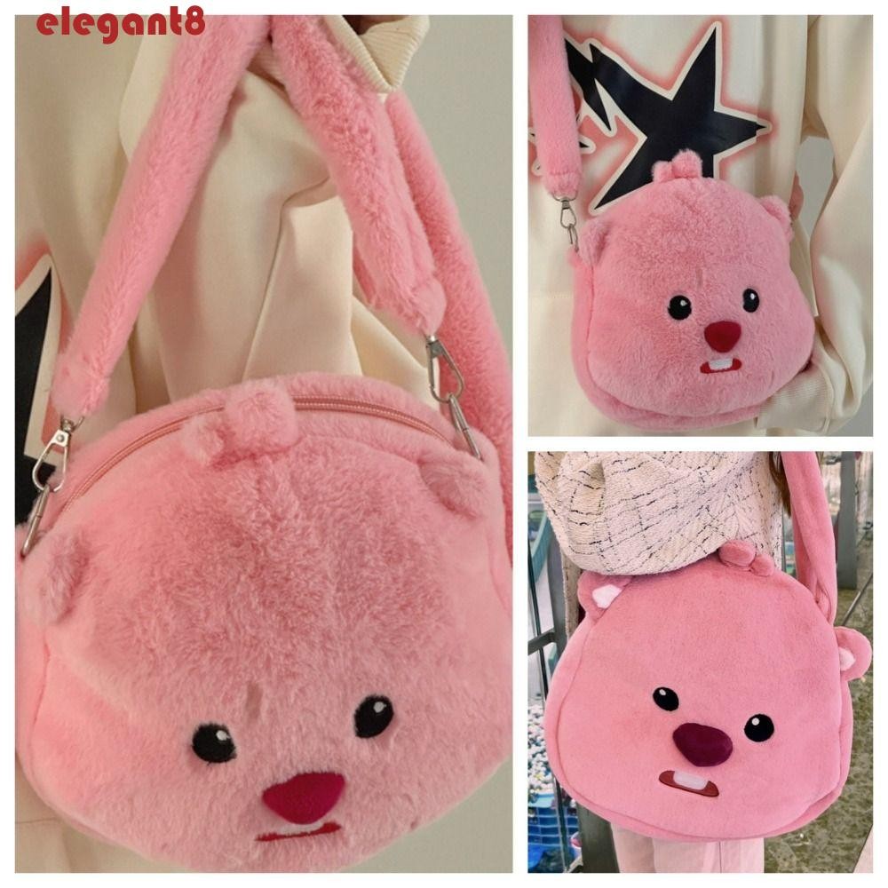 ELEGANT Loopy Plush Bag, Cartoon Anime Plush Doll Shoulder Bag, Kawaii ...