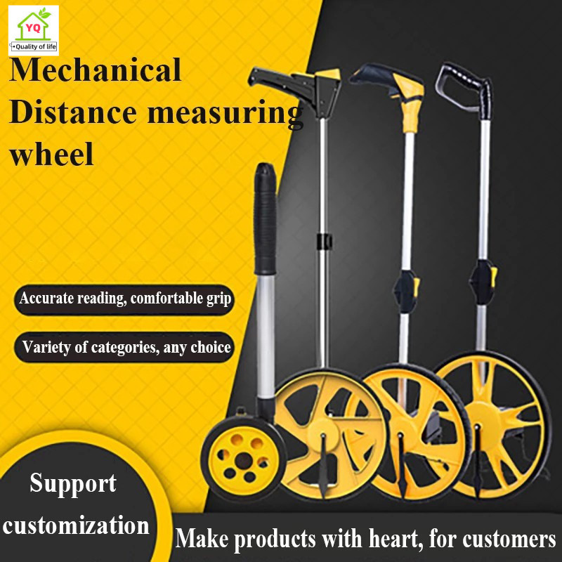 YQ Hand-push distance measuring wheel Roller-type road meter Length ...
