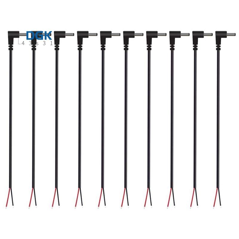 (10 Pack) Replacement 3.5mm x 1.35mm 90 Degree Right Angle DC Power ...