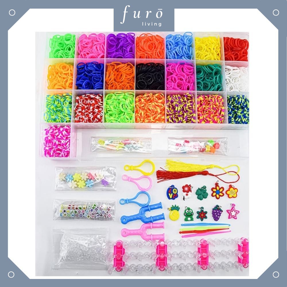 🇸🇬 [New Product Sale] Rainbow Loom Band Kit - Bracelet Design Craft Kit ...