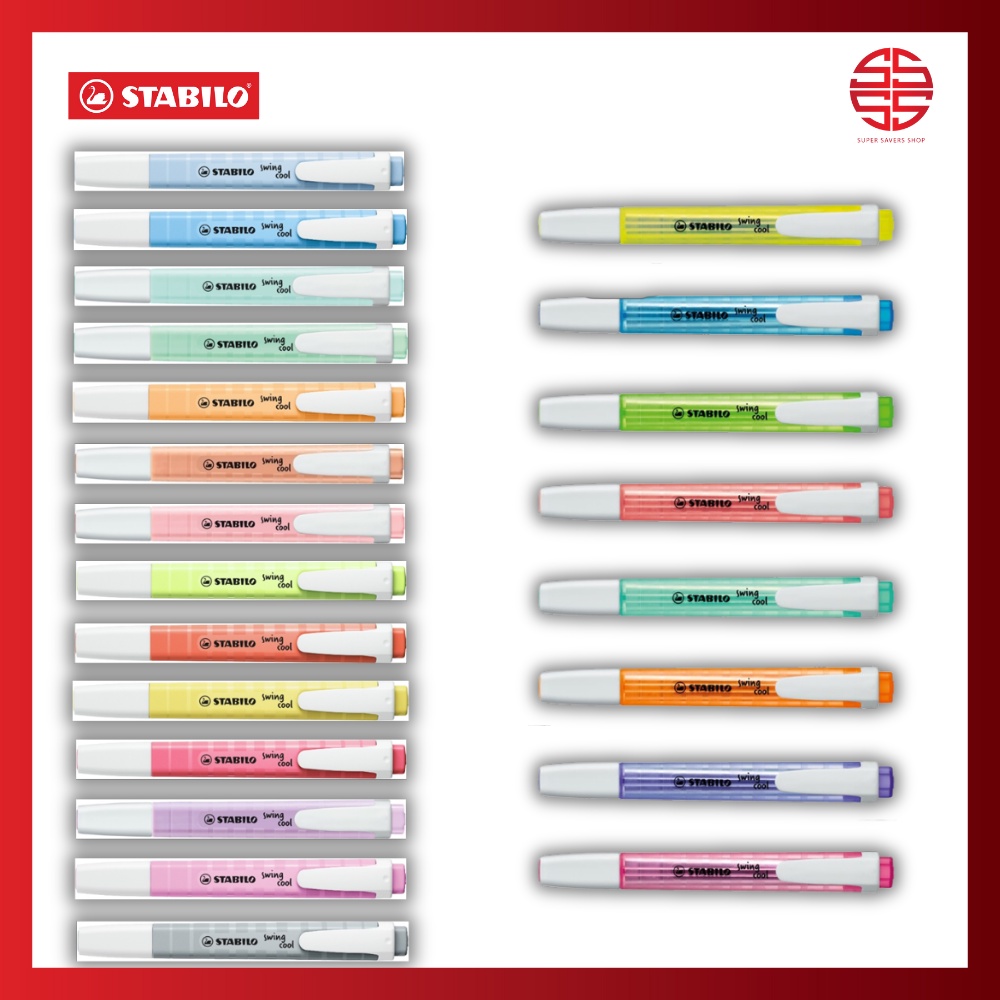 [Super SaverS] Stabilo Swing Cool Pen Pastel Color Highlighter ...