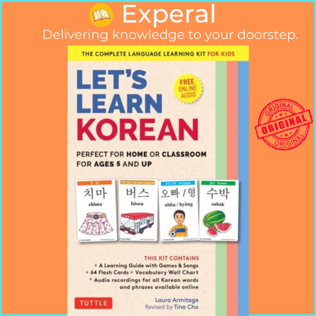 Let's Learn Korean Flash Card Kit by Tina Cho (UK edition, paperback) | Shopee Singapore