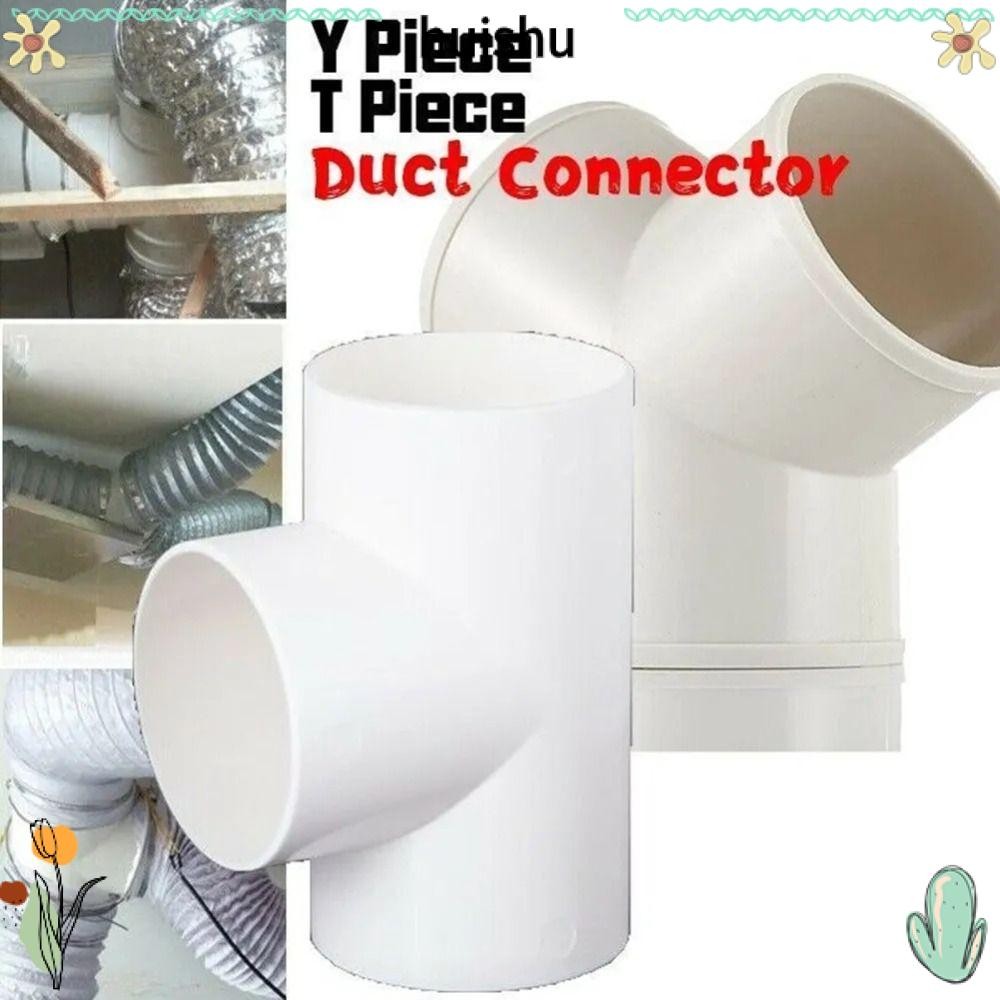 HS Exhaust Duct Connector, PVC T/Y Shape Quick Ventilation Tube Joint ...