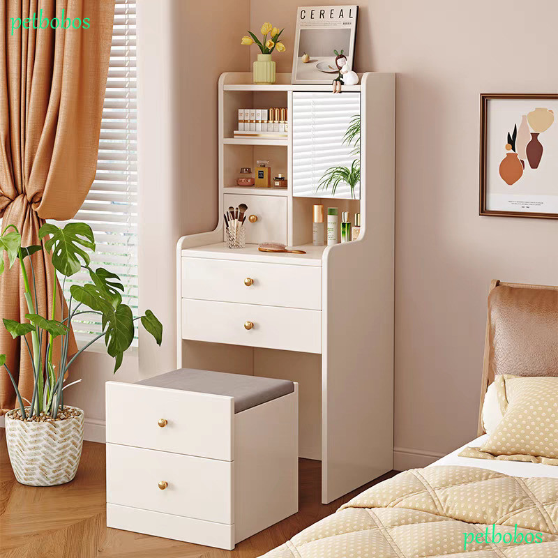 Modern Minimalist Vanity Table Solid Wood Large Storage Makeup Desk ...